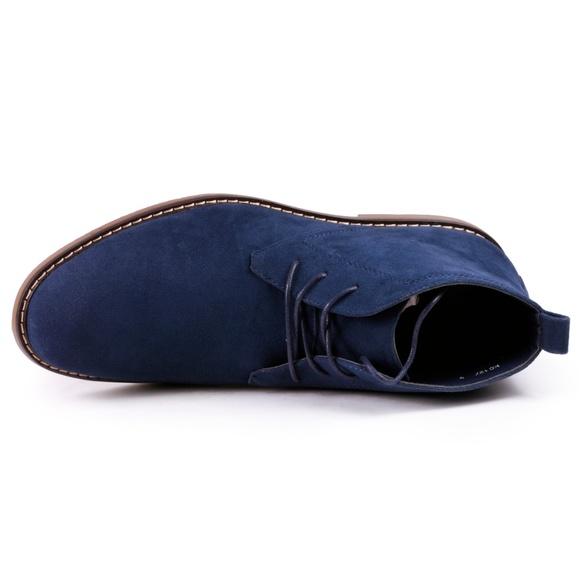 Metrocharm | Shoes | Metrocharm Mens Blue Lace Up Ankle Fashion Boot ...